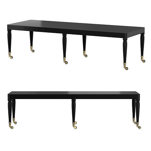 Shaker Dining Table 3D model | CGTrader