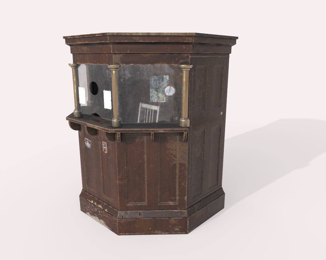 Ticket Booth 3D model | CGTrader