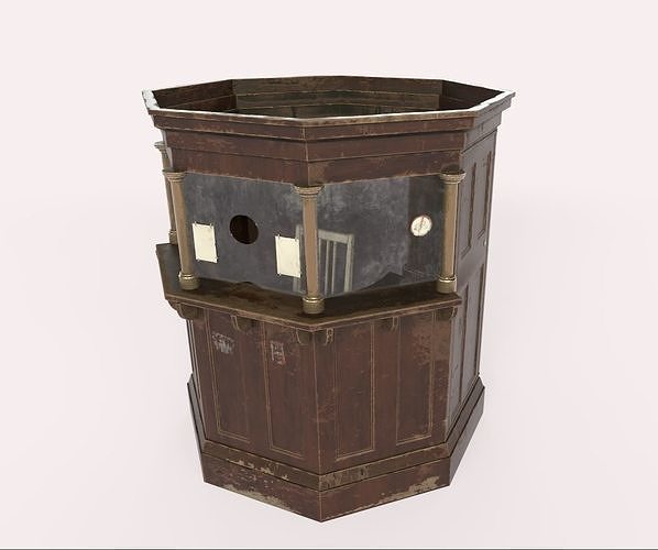 Ticket Booth 3D model | CGTrader