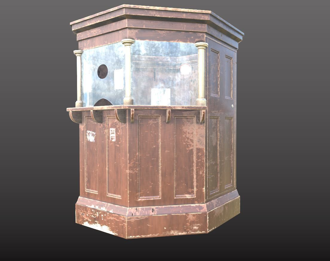 Ticket Booth 3D model | CGTrader