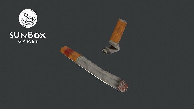 Cigarettes - Lit Used 2 Piece Set free VR / AR / low-poly 3D model ...