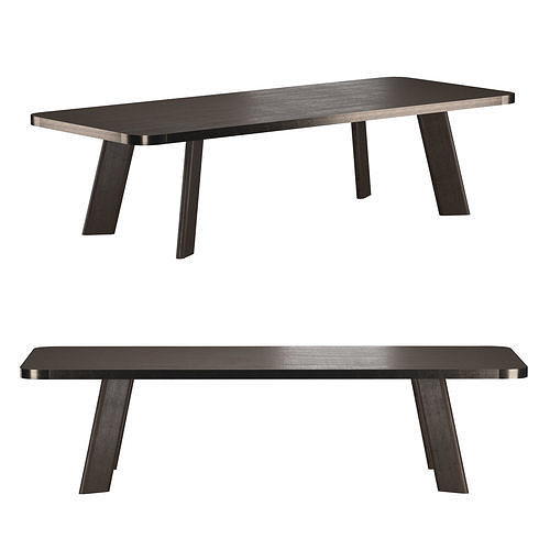 Native Rectangular Dining Table 3D model | CGTrader