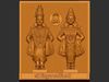 Vitthal Rukmini design with frame 3D model 3D printable | CGTrader