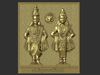 Vitthal Rukmini design with frame 3D model 3D printable | CGTrader