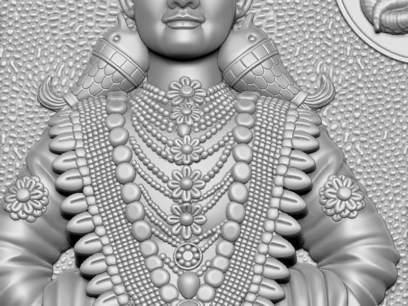 Vitthal Rukmini design with frame 3D model 3D printable | CGTrader