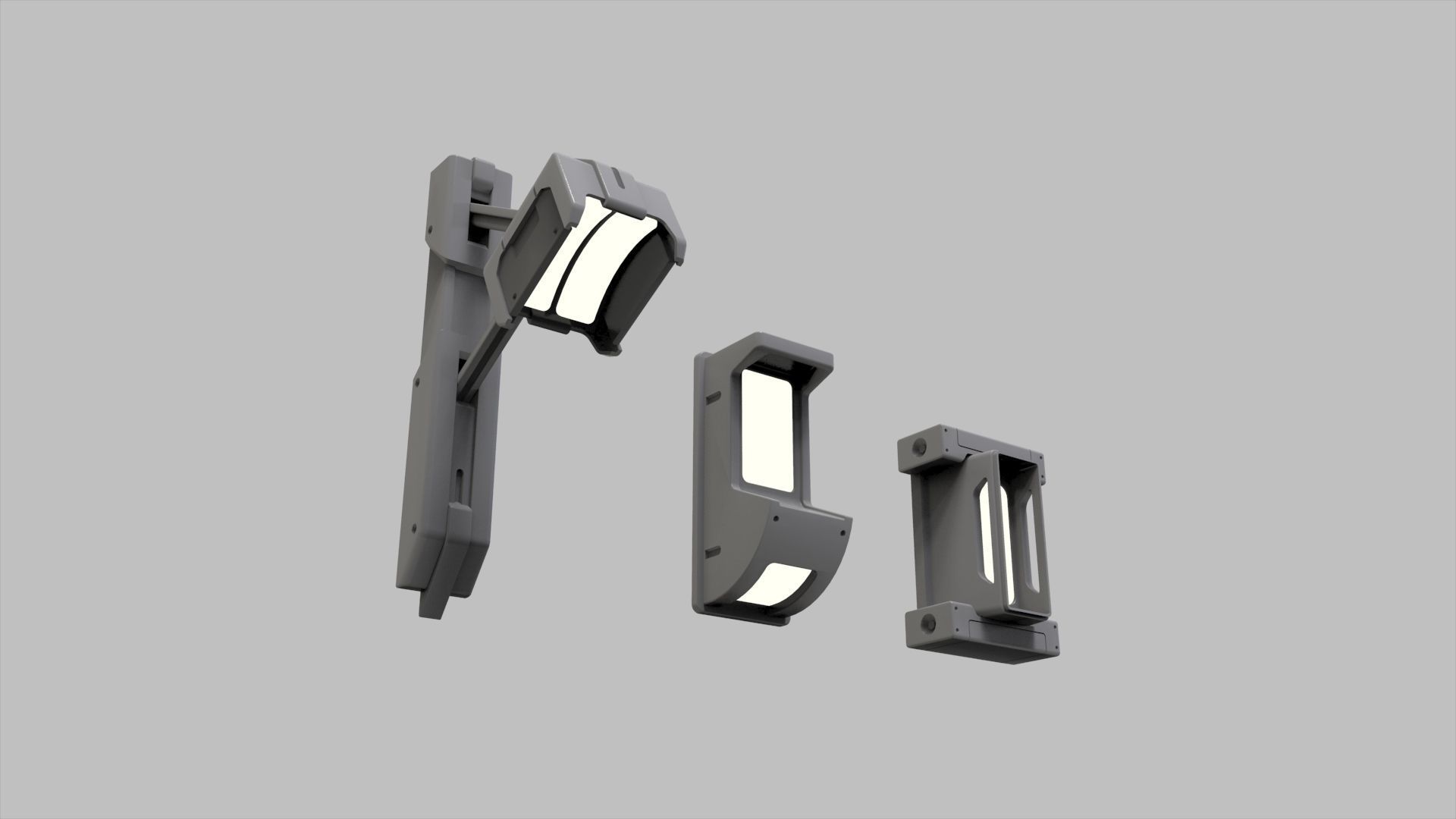 sci fi lighting 9 3D model | CGTrader