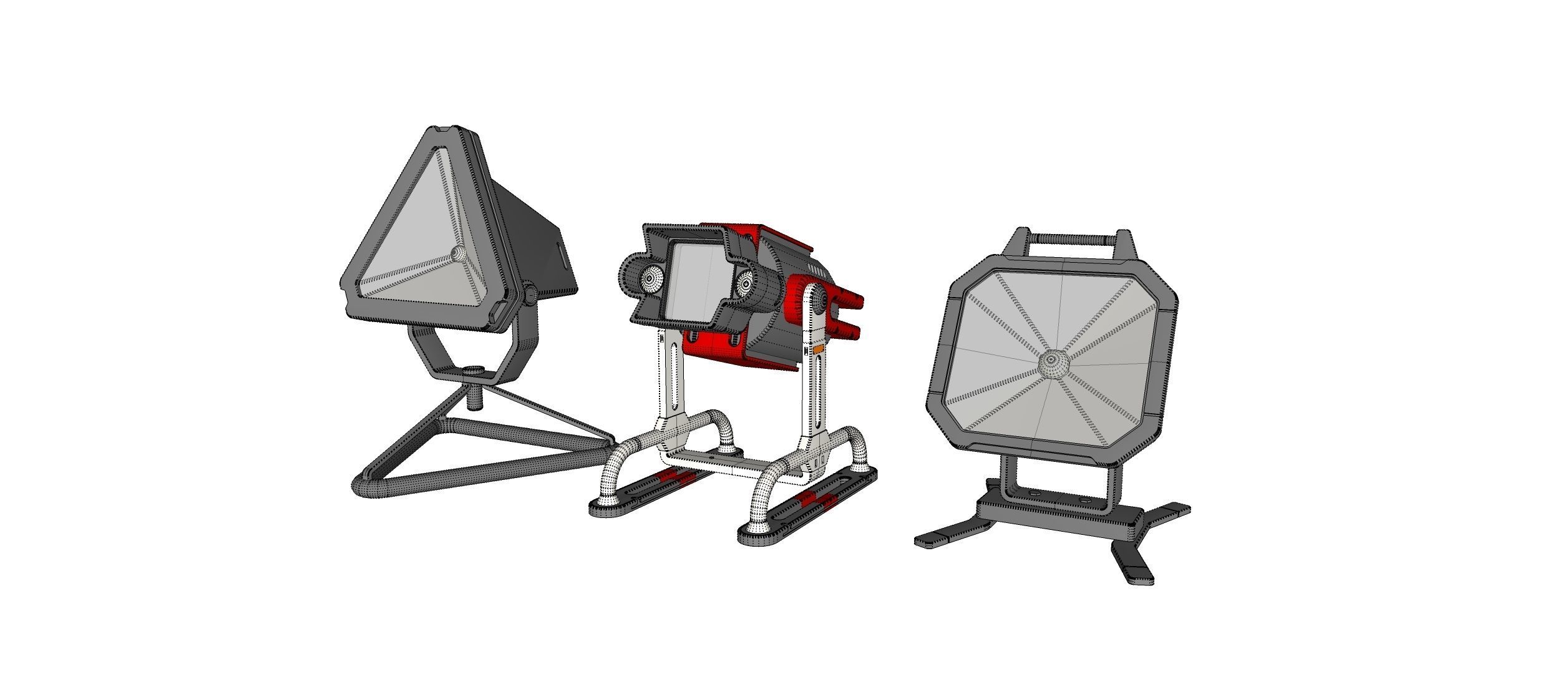 sci fi lighting 9 3D model | CGTrader