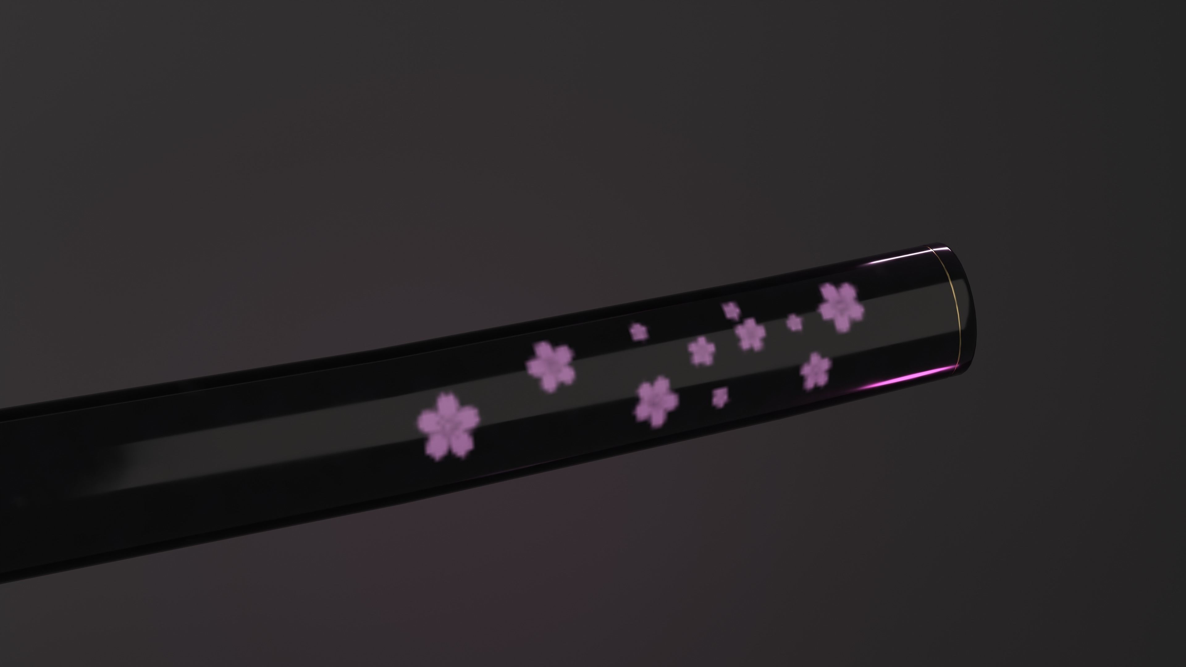 Weapon Katana Sword Blade Sakura 3D model | CGTrader