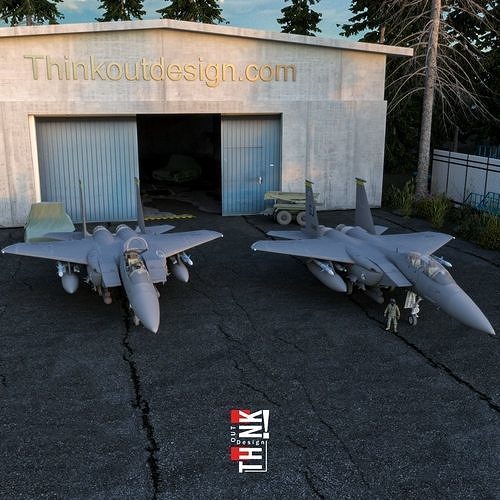 3D model F 15 Eagle VR / AR / low-poly | CGTrader
