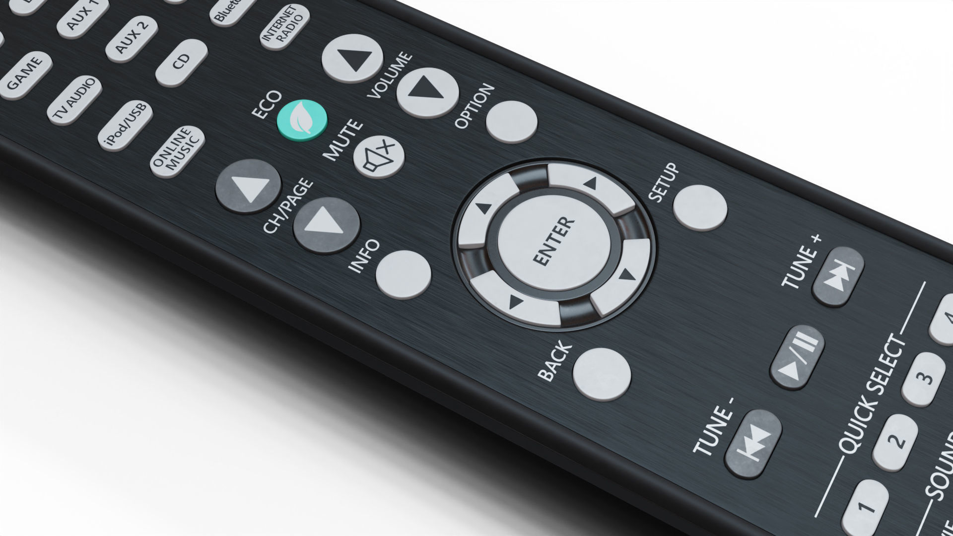 Denon Remote Control 3D model | CGTrader