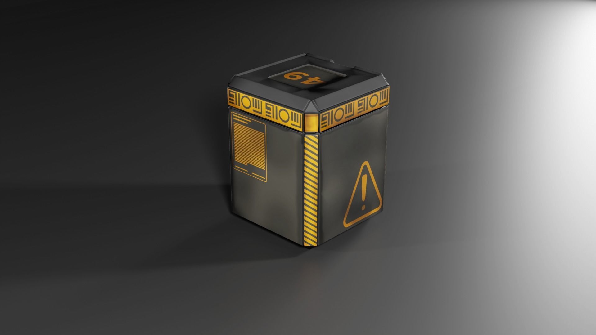 3D model Sci-Fi cases set VR / AR / low-poly | CGTrader