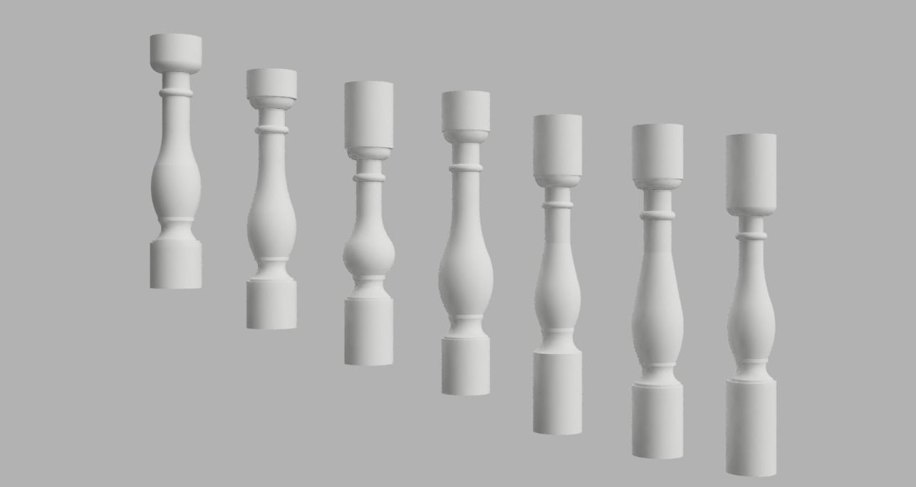 baluster and table leg 3D model | CGTrader