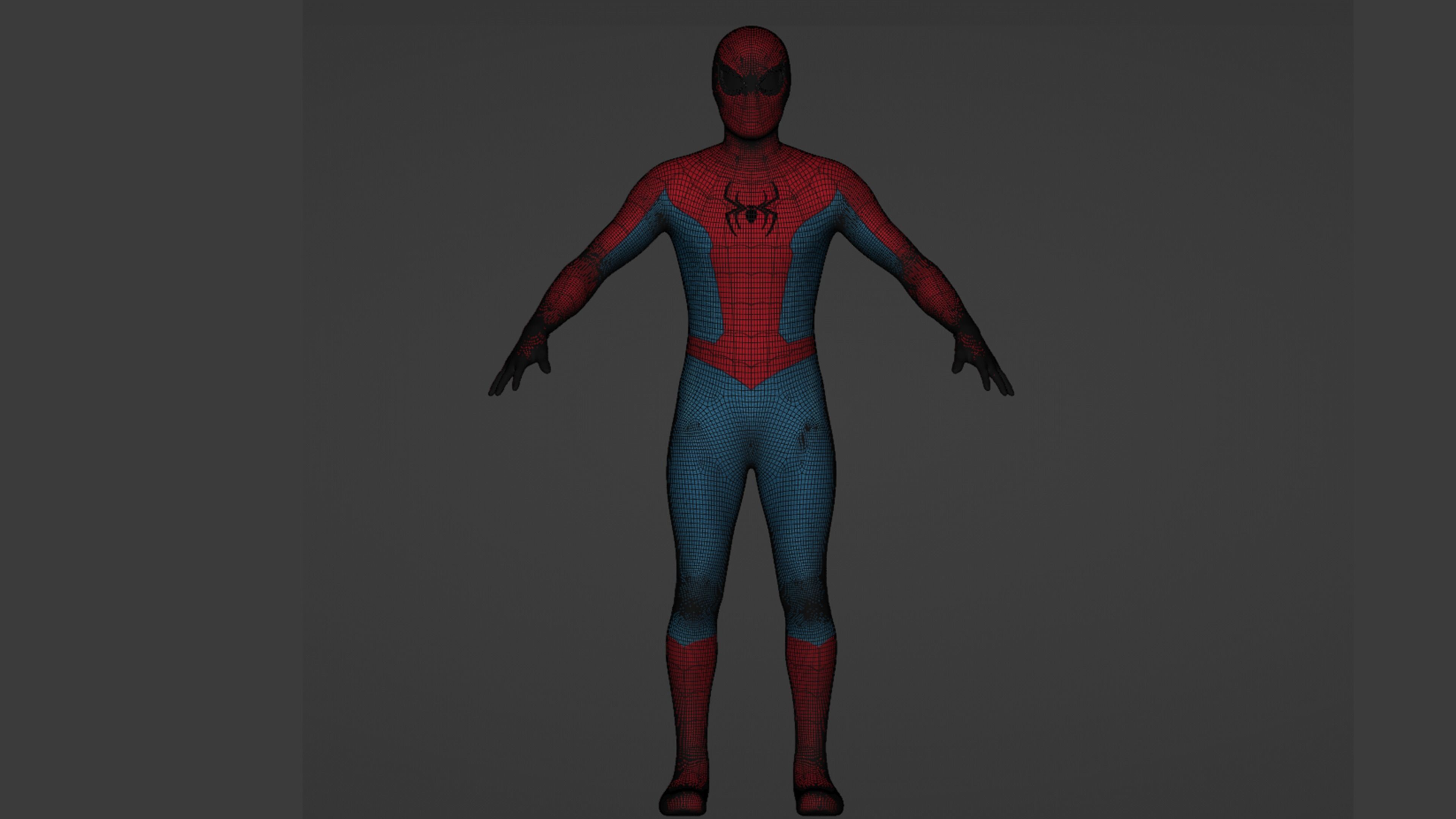 Spider-man No Way Home Classic Suit UPDATED 3D model 3D model rigged ...