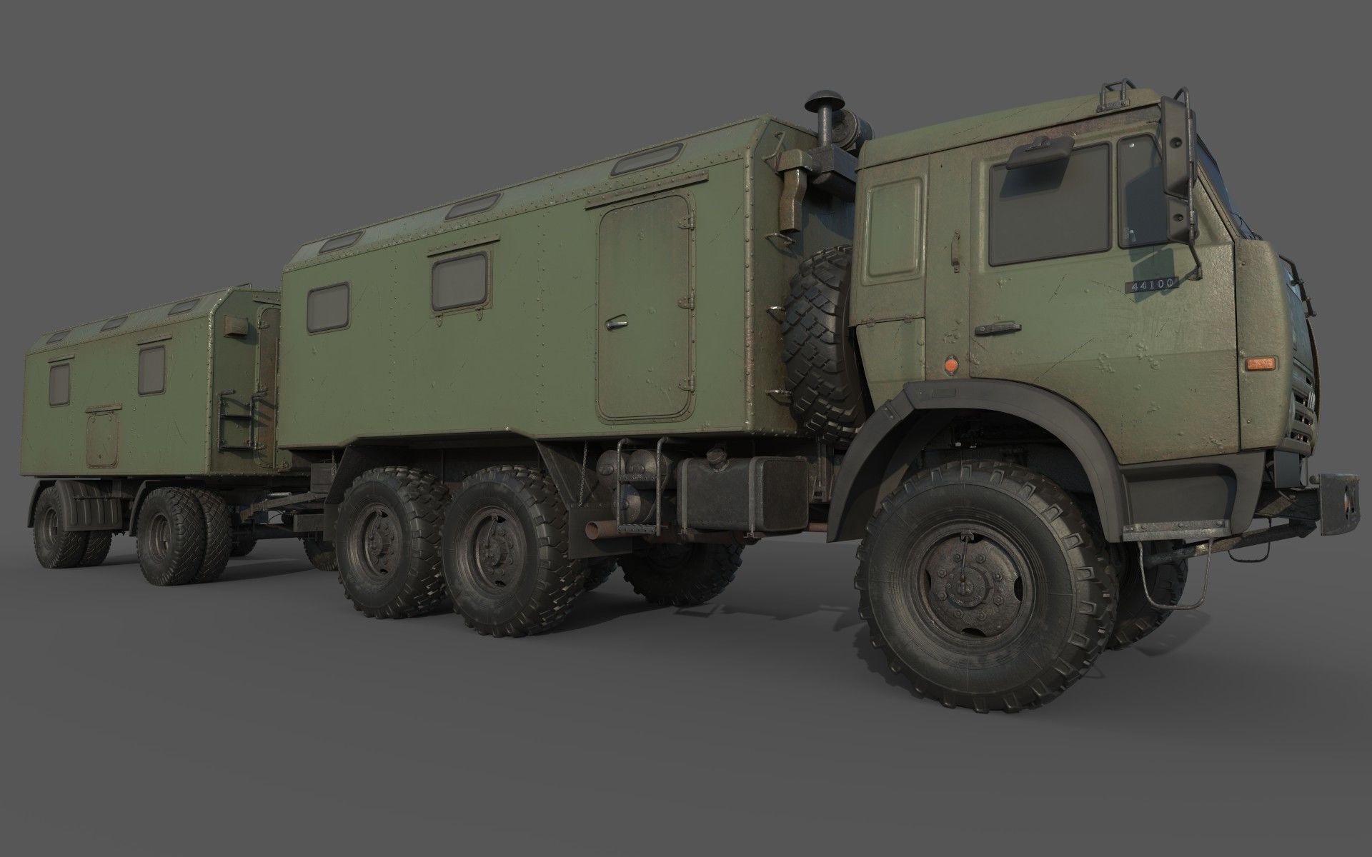 Kamaz Command vehicle Command trailer 3D model | CGTrader
