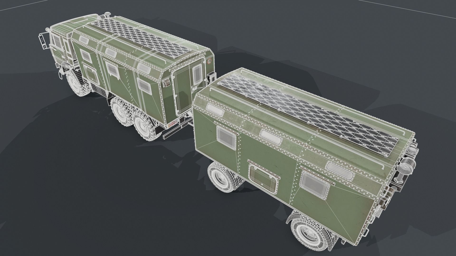 Kamaz Command vehicle Command trailer 3D model | CGTrader