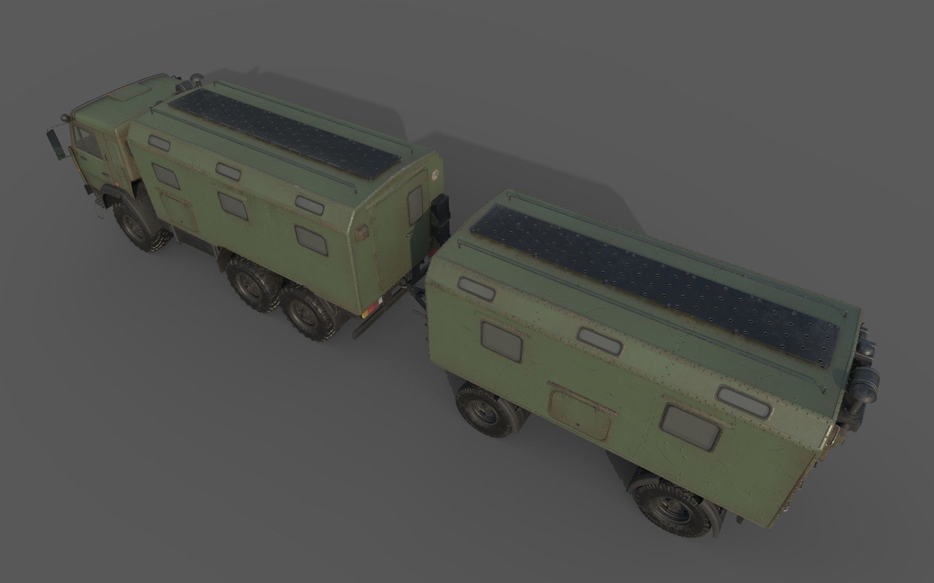 Kamaz Command vehicle Command trailer 3D model | CGTrader