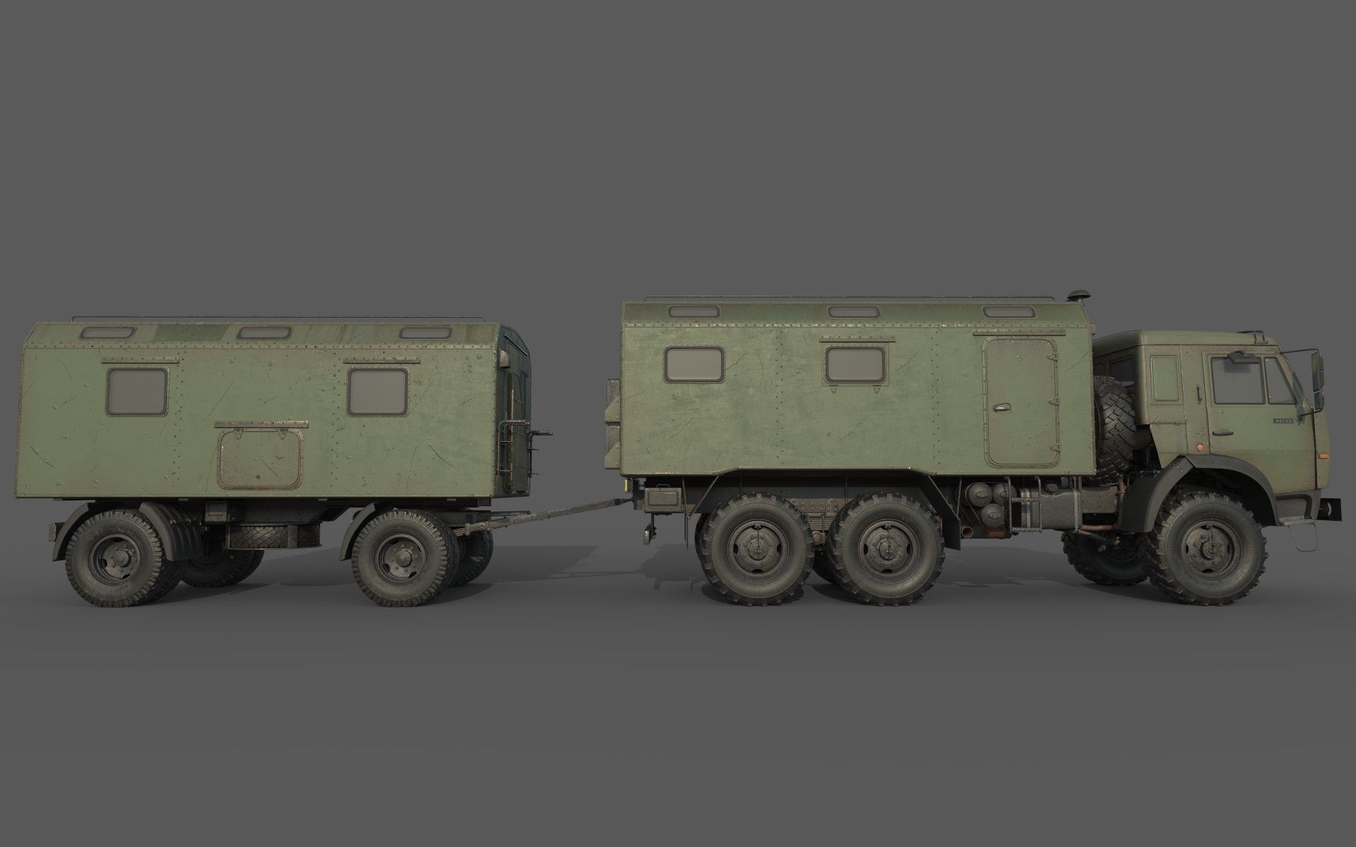 Kamaz Command vehicle Command trailer 3D model | CGTrader