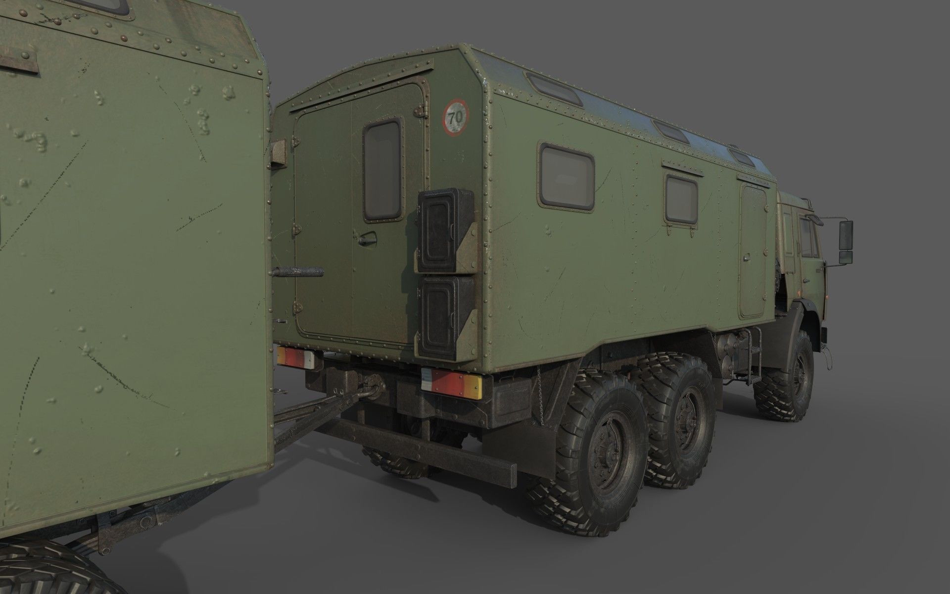 Kamaz Command vehicle Command trailer 3D model | CGTrader