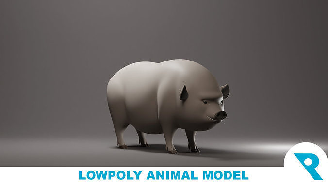 3D model Vietnamese Pig Base Mesh VR / AR / low-poly | CGTrader