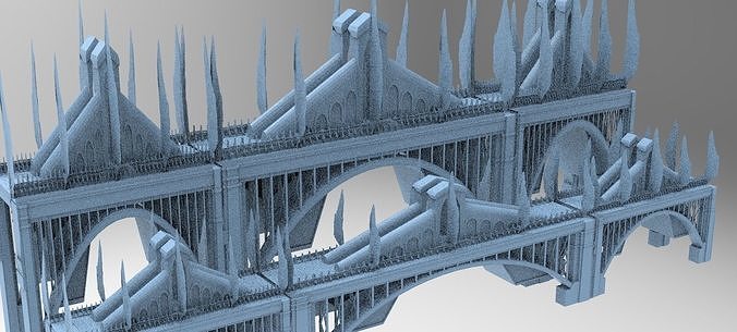 At Deco Bridge 3 designs 3 3D model | CGTrader