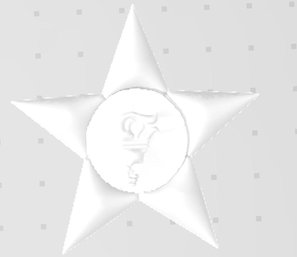 Star STL free 3D model | CGTrader