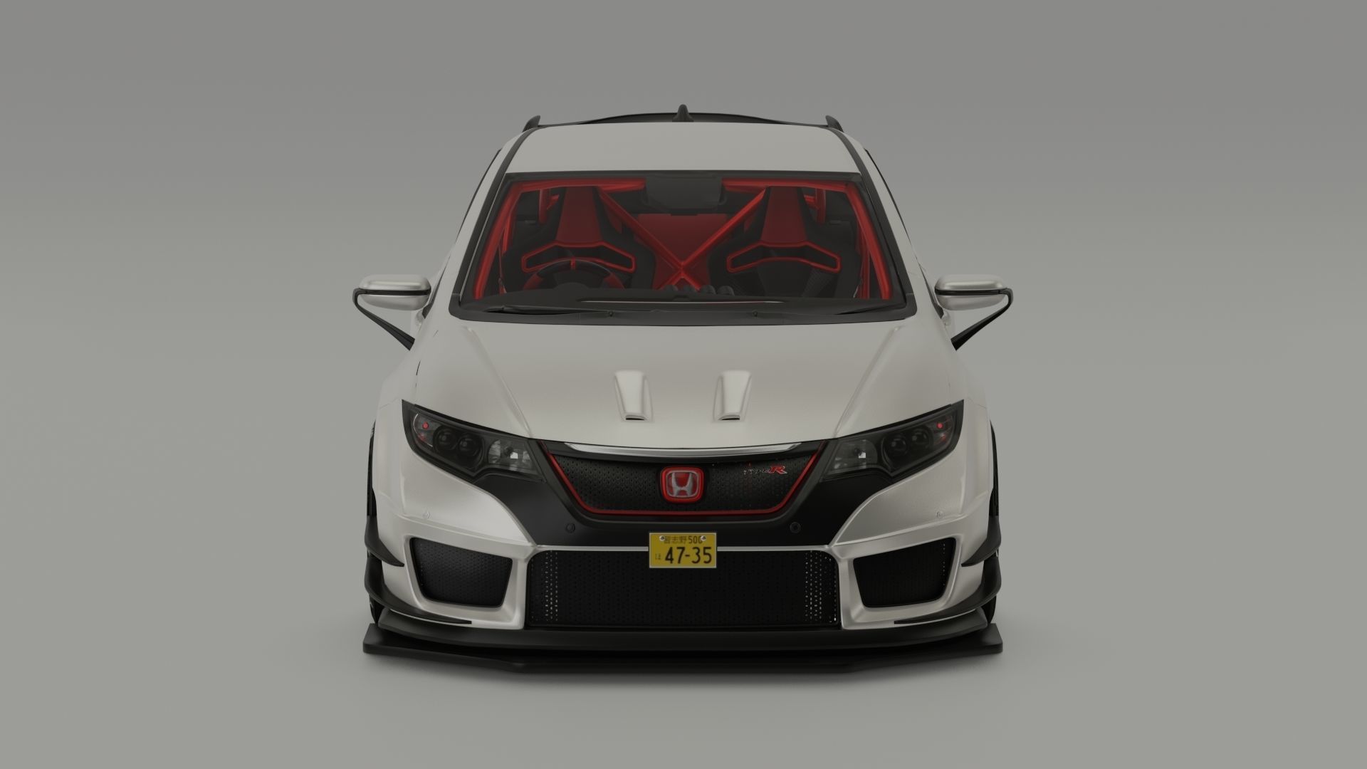 Civic Type R 2015 Custom Widebody Kit 3D model | CGTrader