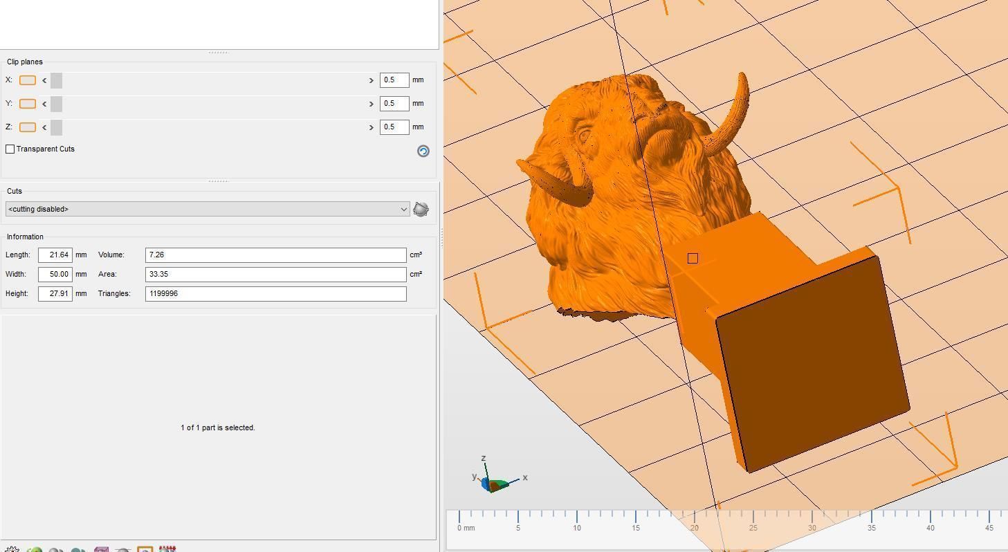 Musk ox head bust 3D model 3D printable | CGTrader