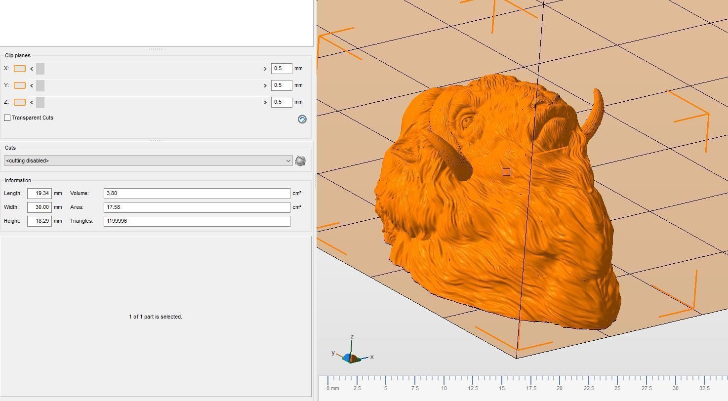 Musk ox head bust 3D model 3D printable | CGTrader