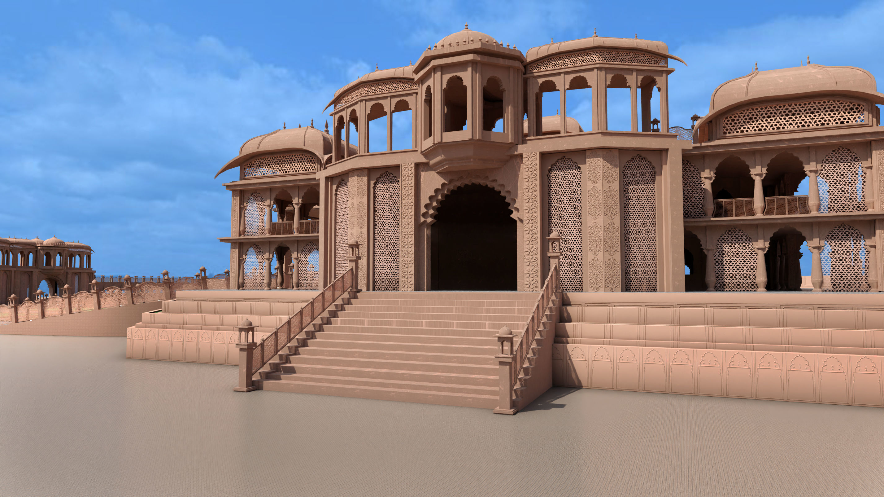 Indian architecture 3D model | CGTrader