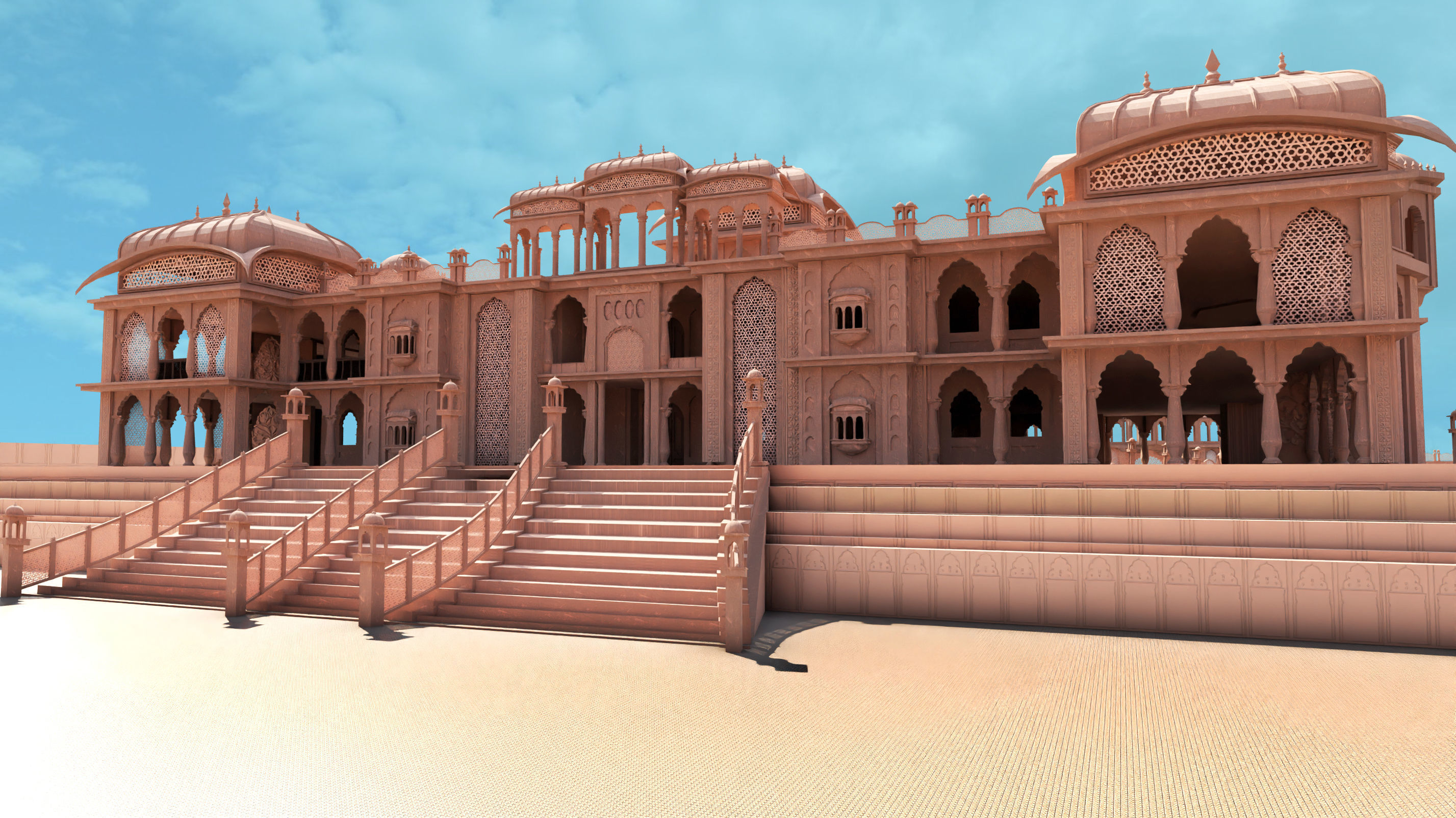 Indian architecture 3D model | CGTrader