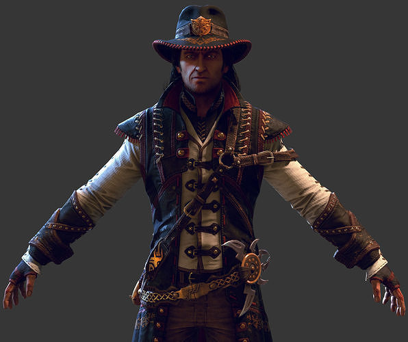 3D model wolf man -1 VR / AR / low-poly | CGTrader