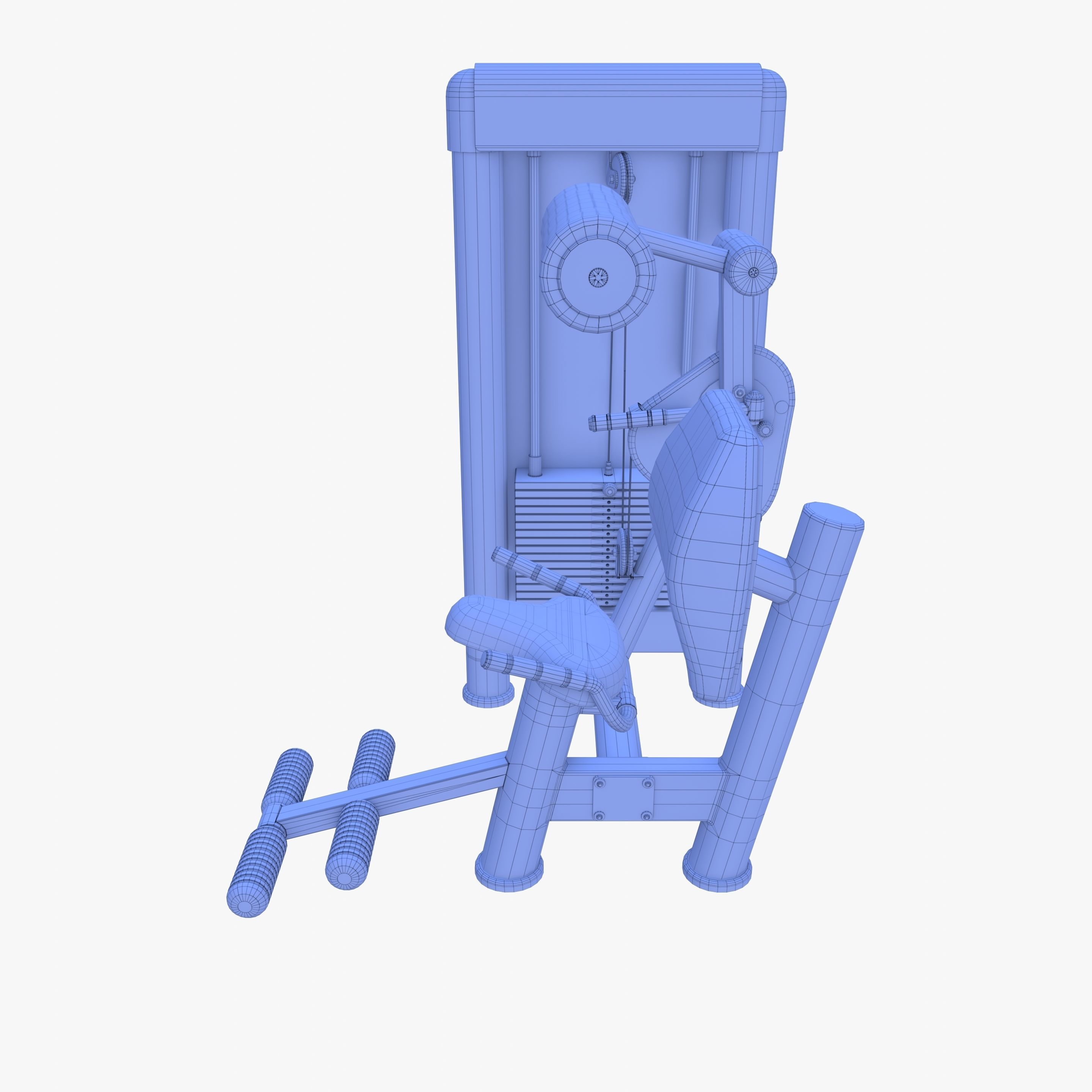 Lower back machine 3D model | CGTrader