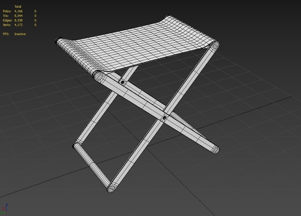 3D model Folding Stool M01 VR / AR / low-poly | CGTrader