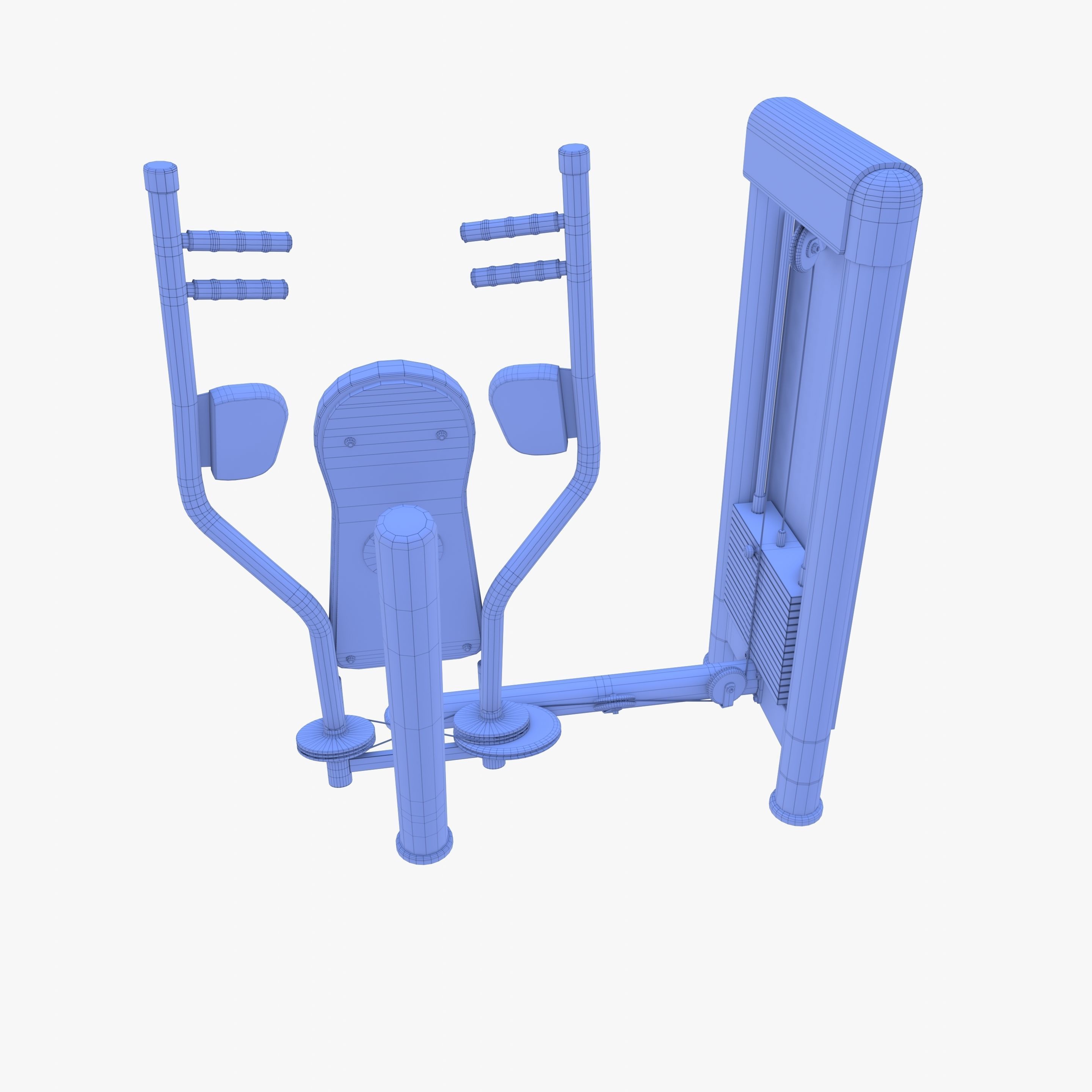 Pec deck machine 3D model | CGTrader