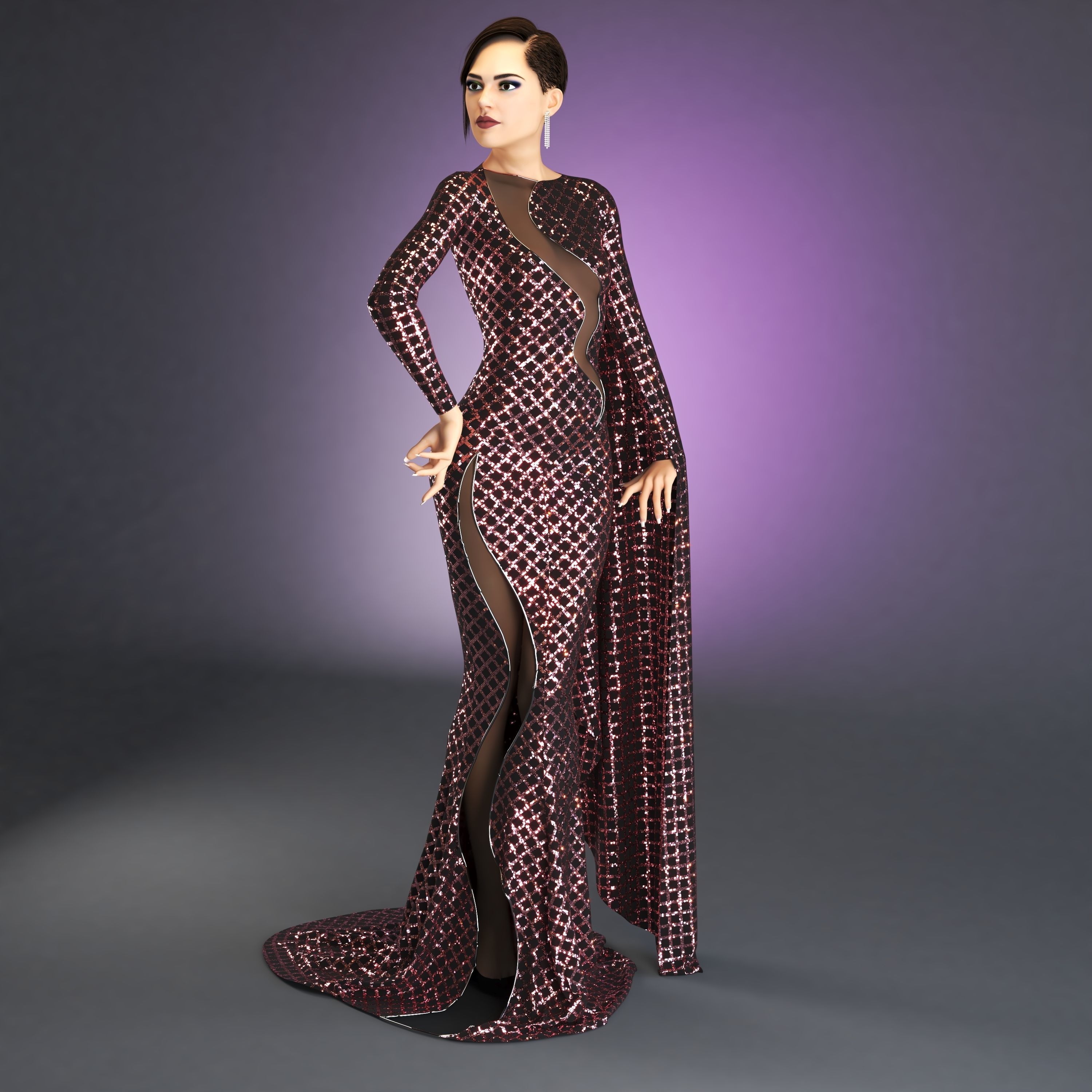 Seven PBR sequin texture 4K and work on all 3D Software Texture | CGTrader