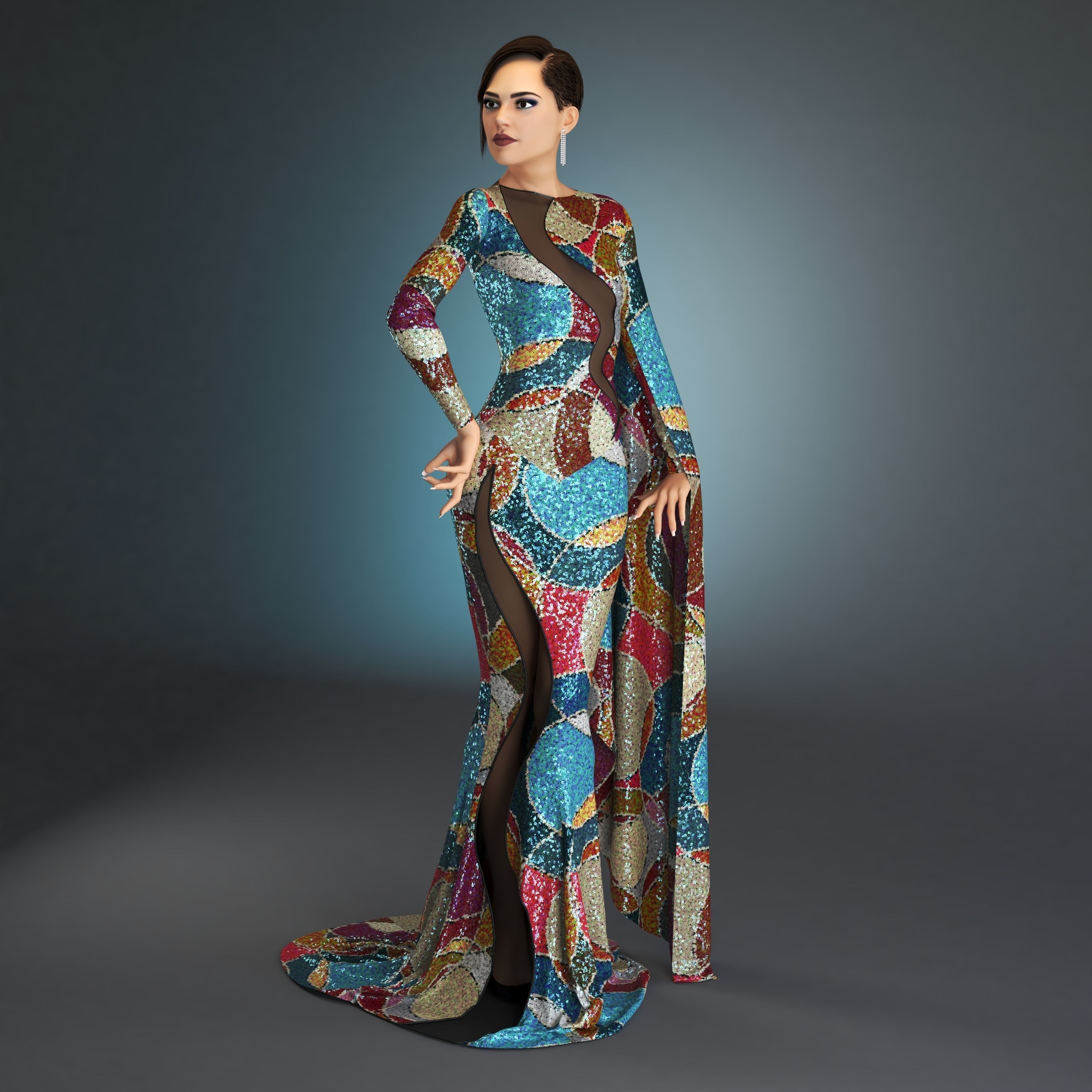 Seven PBR sequin texture 4K and work on all 3D Software Texture | CGTrader