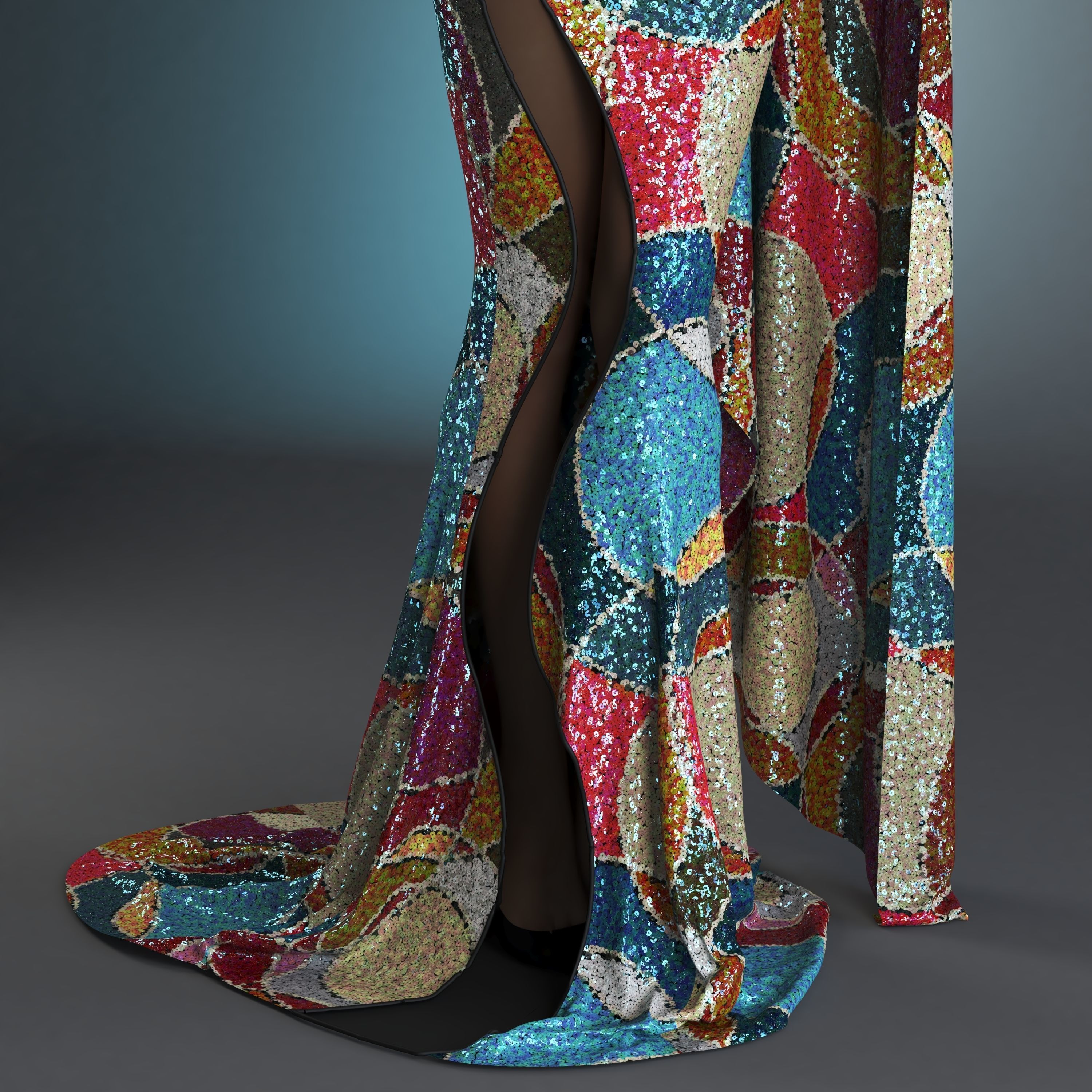 Seven PBR sequin texture 4K and work on all 3D Software Texture | CGTrader