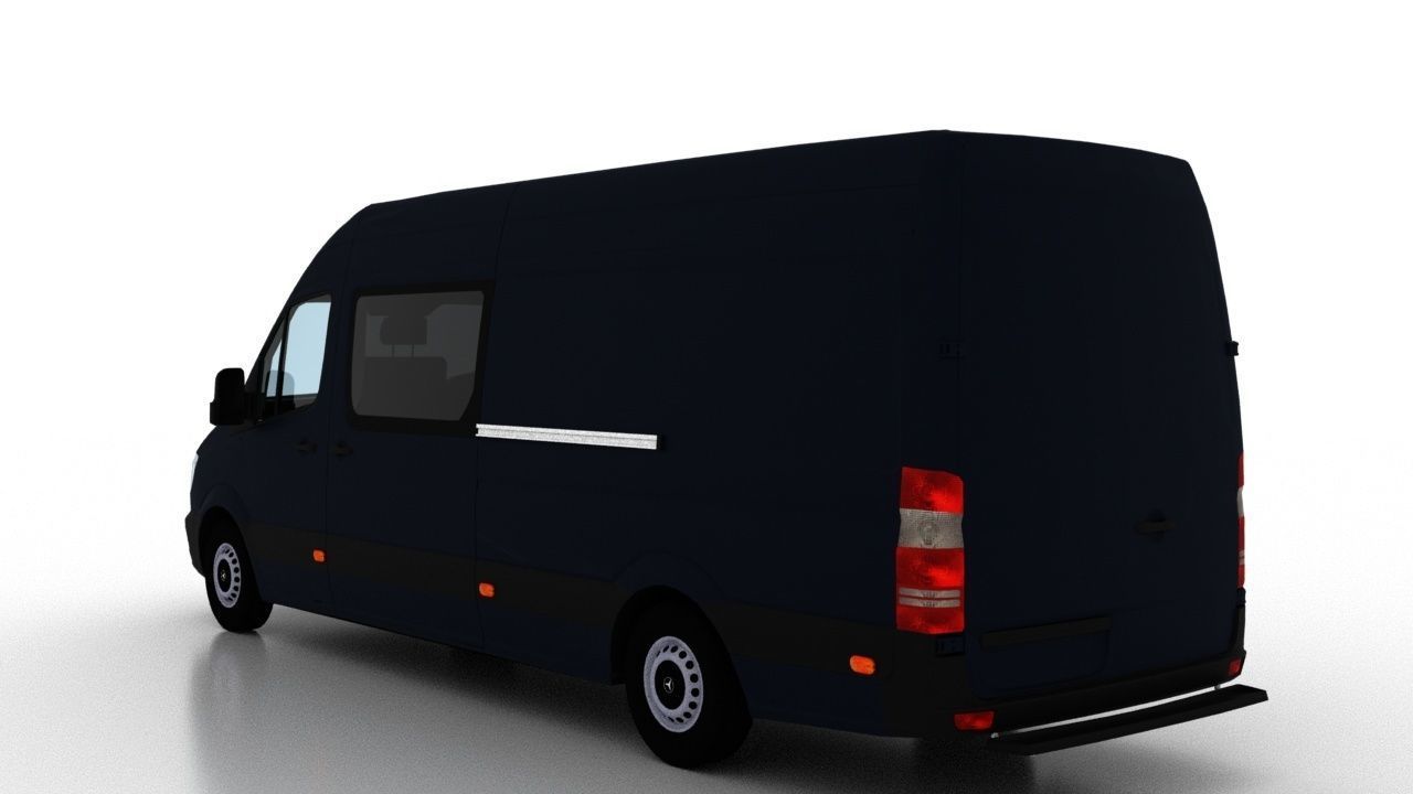 Mercedes Benz Sprinter L3H2 2015 Crew Van UK 3D model | CGTrader