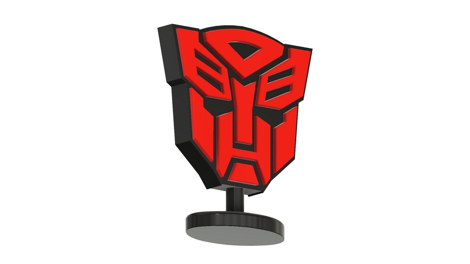 Transformers Logo Stand 3D model 3D printable | CGTrader