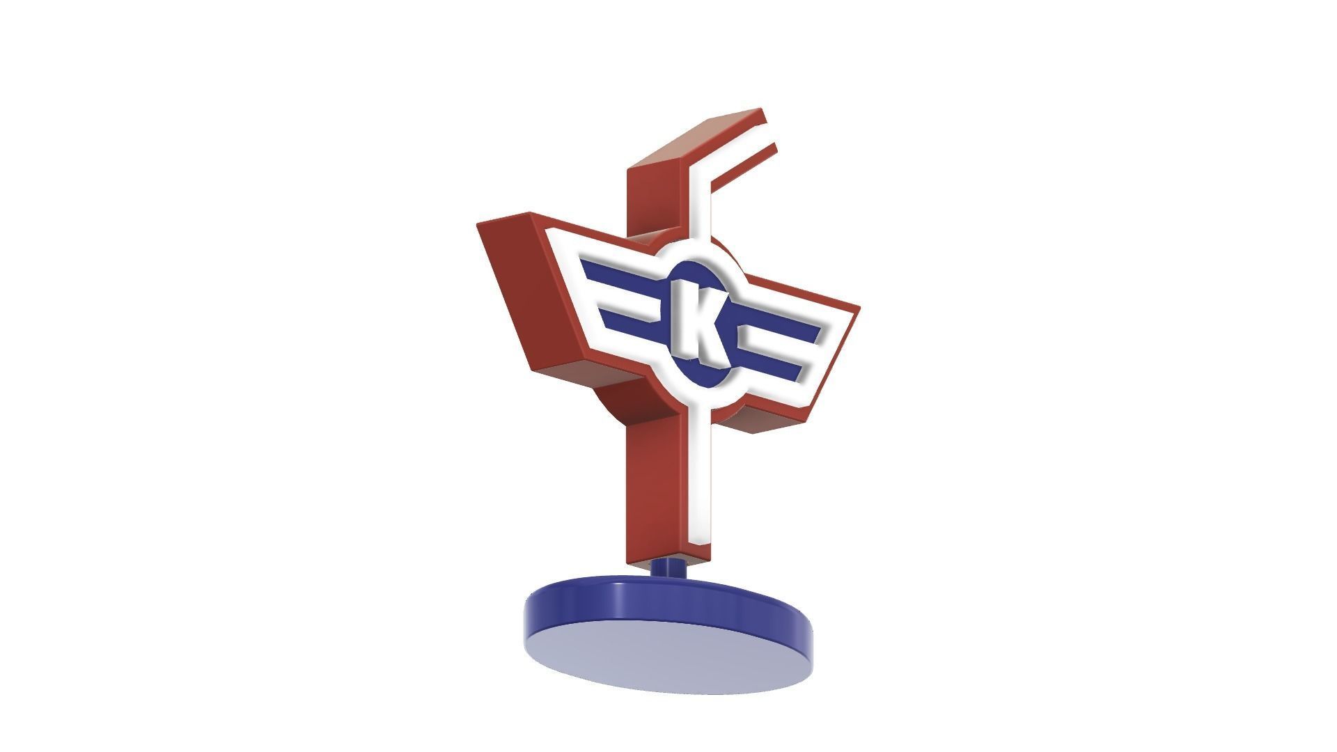 Kloten Flyers Stand Logo 3D model 3D printable | CGTrader