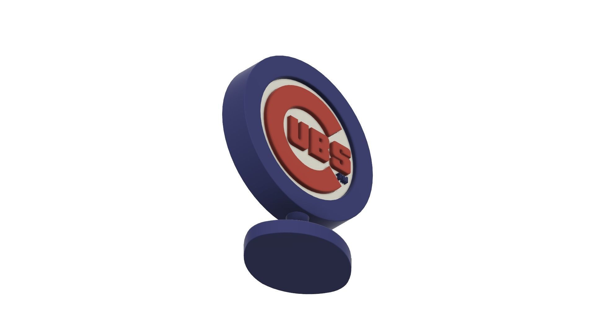 Chicago Cubs Stand Logo 3D model 3D printable | CGTrader