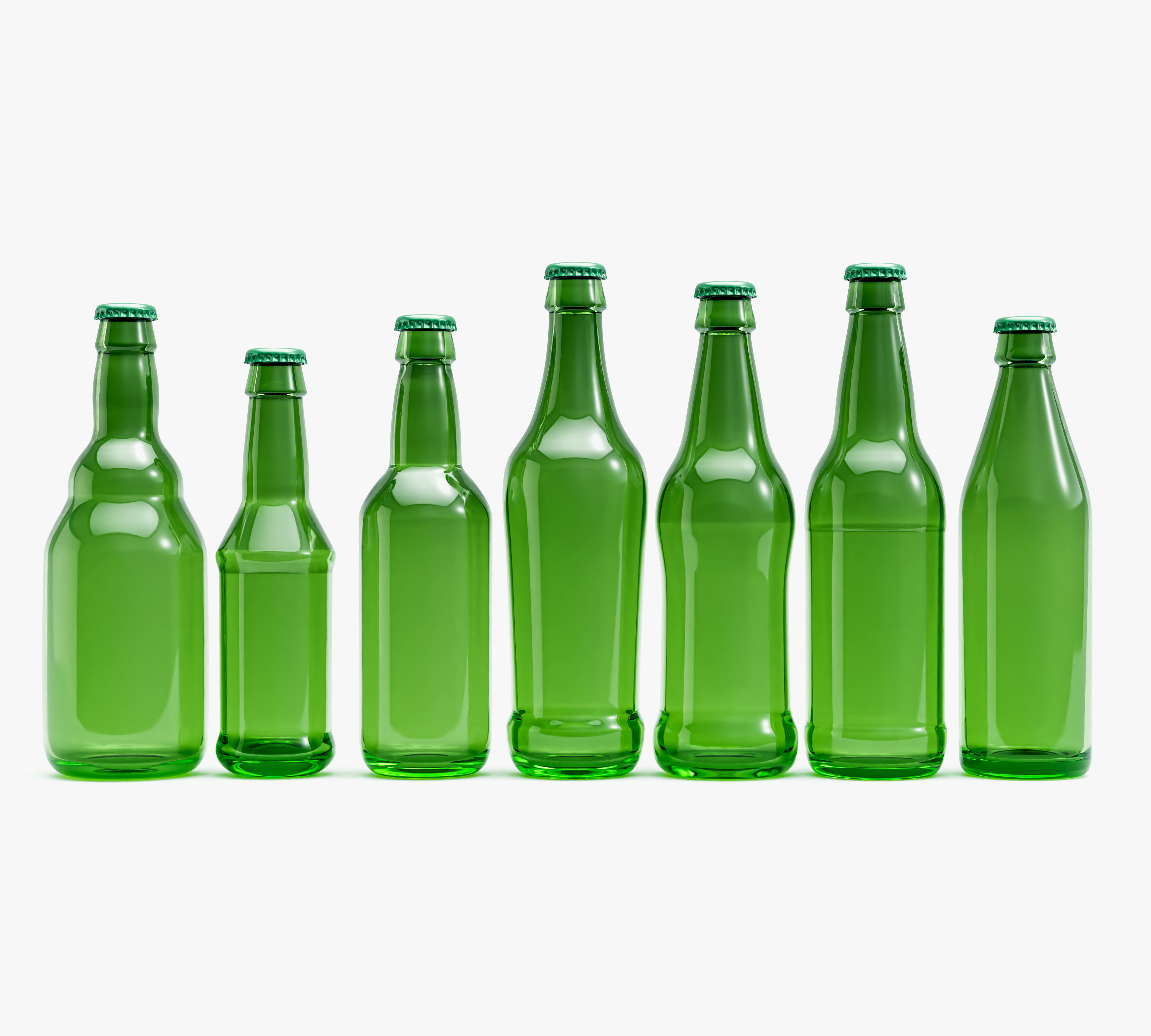 Beer Bottle Shapes 3D model | CGTrader