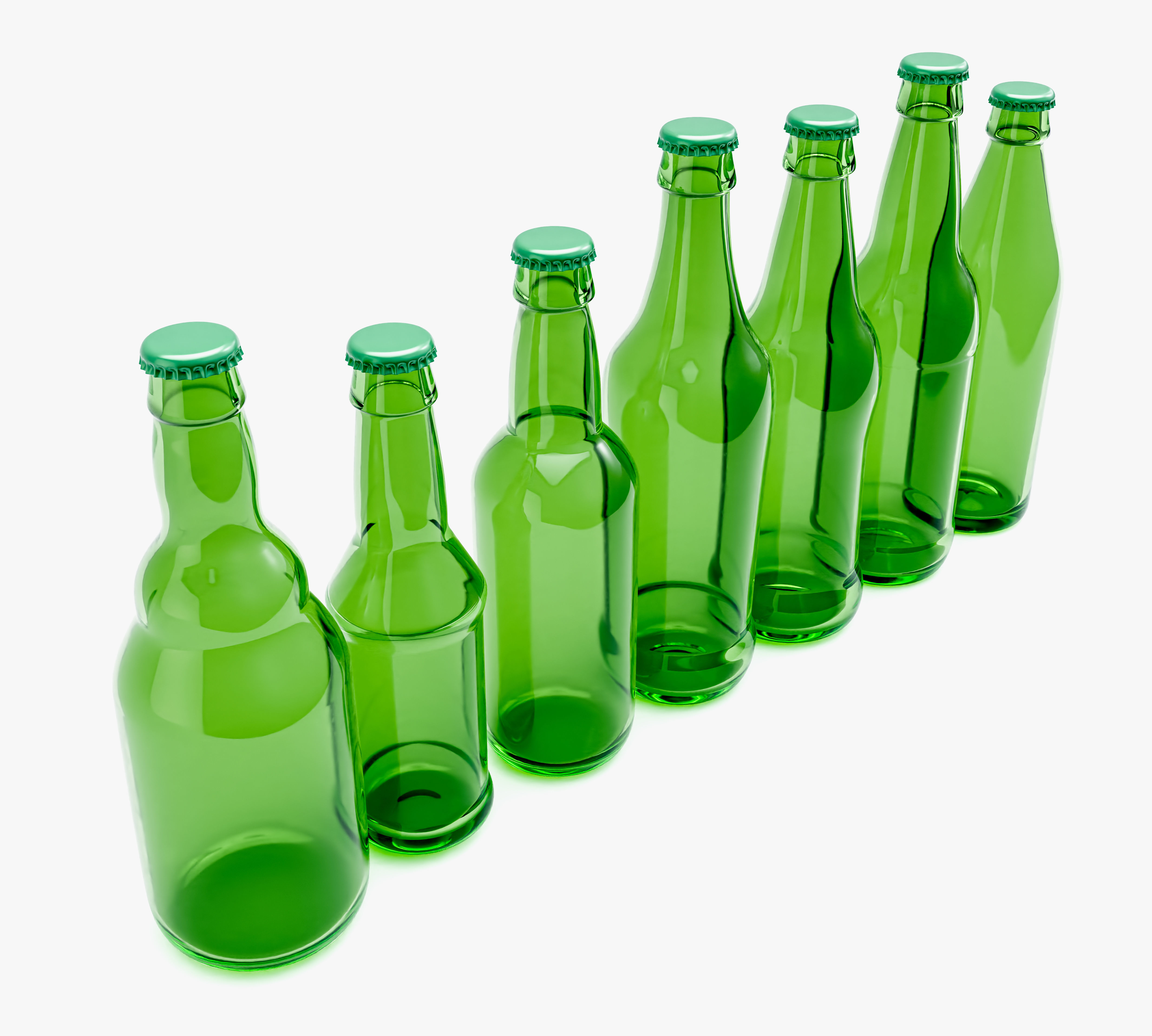 Beer Bottle Shapes 3D model | CGTrader