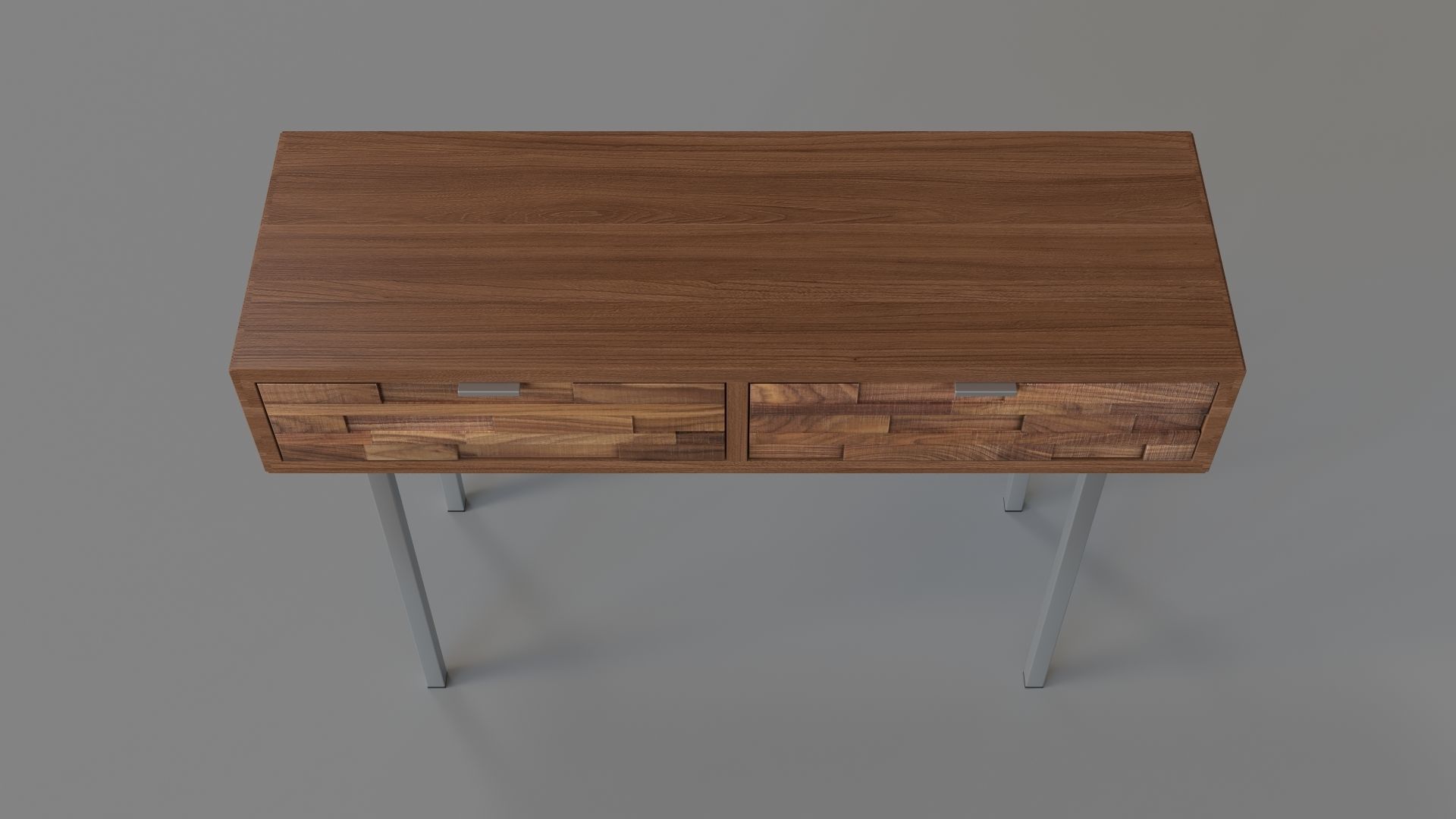 Innes Console Tables Walnut 3D model | CGTrader