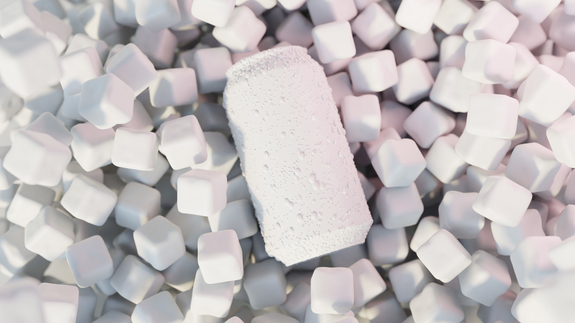 Coke Can with Condensation and Ice Cubes 3D model | CGTrader