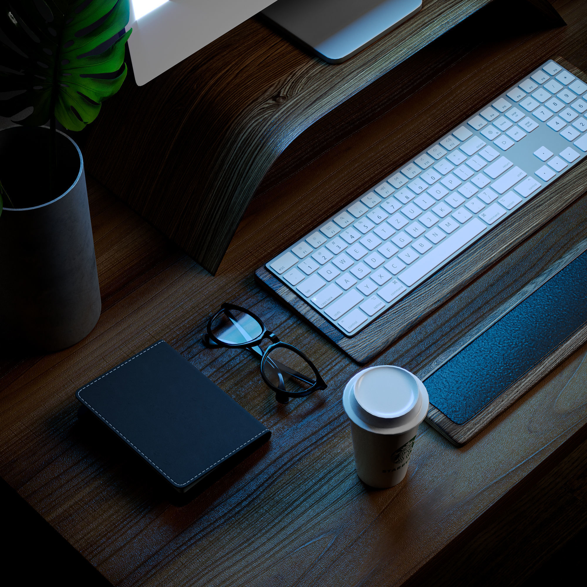 Apple Imac Engineering Work Place Set 3D model | CGTrader