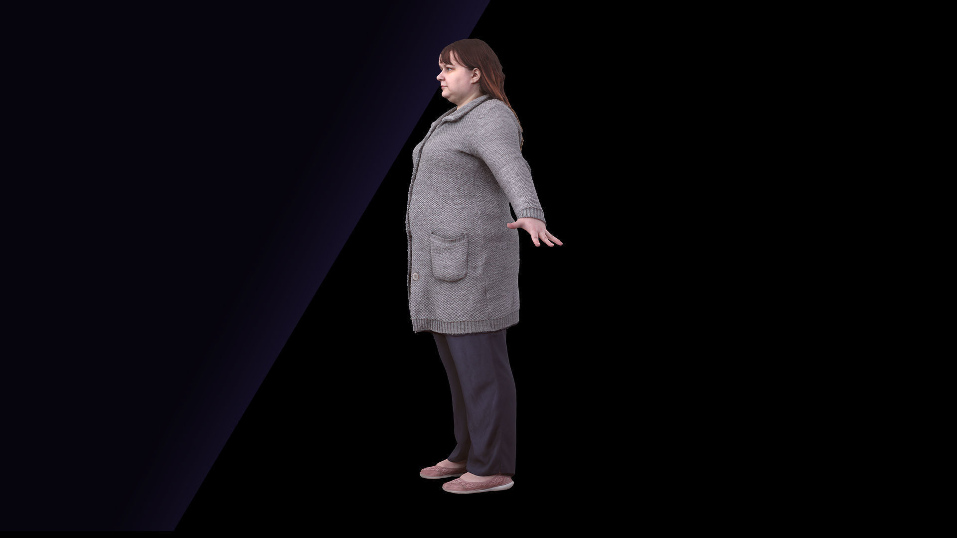 Cleaned A Pose Scan Isabel Vincent Dressed 3D model | CGTrader
