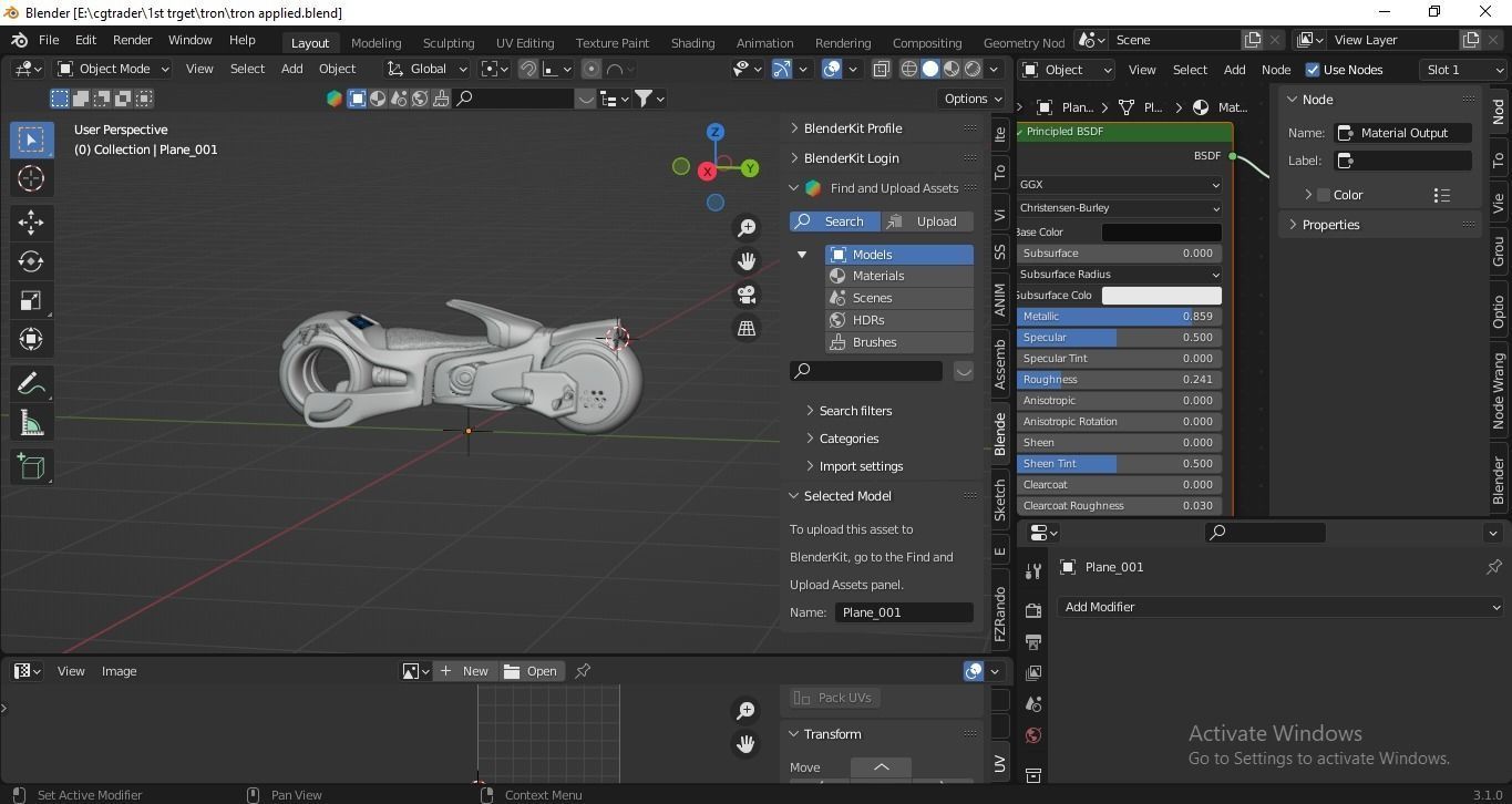 3D model Sci-Fi Tron Bike 3D Model - Perfect for Gaming VFX and Film VR / AR / low-poly | CGTrader