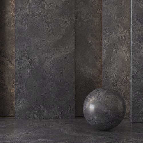 Sintered Stone Black Material Seamless - Tileable DrCG 3D model | CGTrader