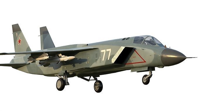 Yak-141 VTOL jet fighter 3D model animated | CGTrader